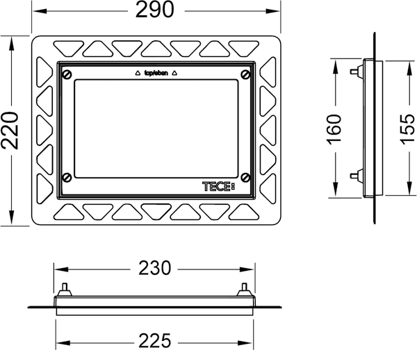 FACE PLATE FRAME FACE PLATE WHITE - Klimatechniki B2B